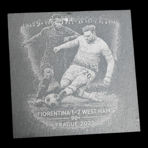 West Ham Prague 2023 Final Slate Coaster Fiorentina 1–2 West Ham ...