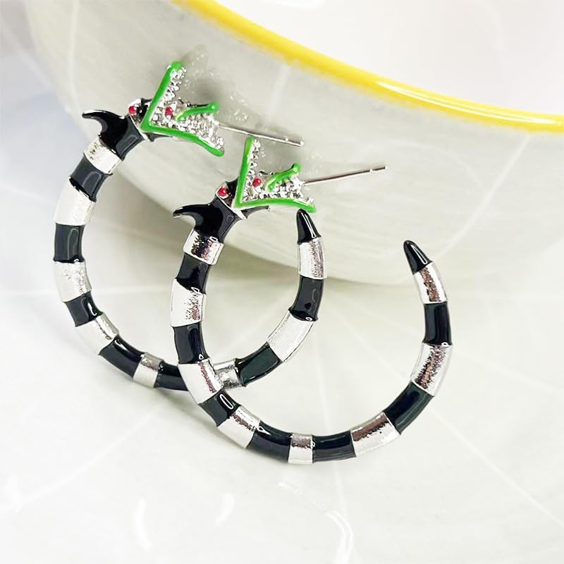 Beetle Sandworm Juice Hoop Earring - Coral Snake Earrings - Costume ...