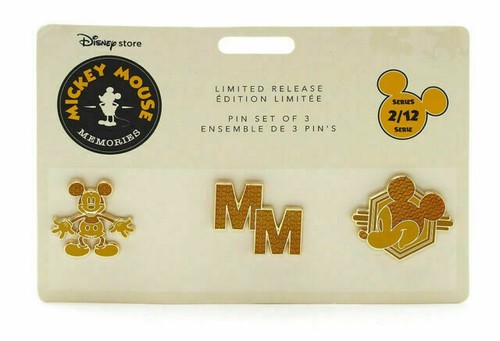 Disney Memories Mickey Mouse Pin Set With Card - 2/12 February Limited ...