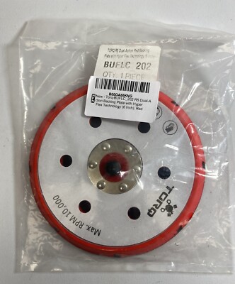 Torq R5 Dual-Action Red Backing Plate W/Hyper Flex Technology (6 Inch ...