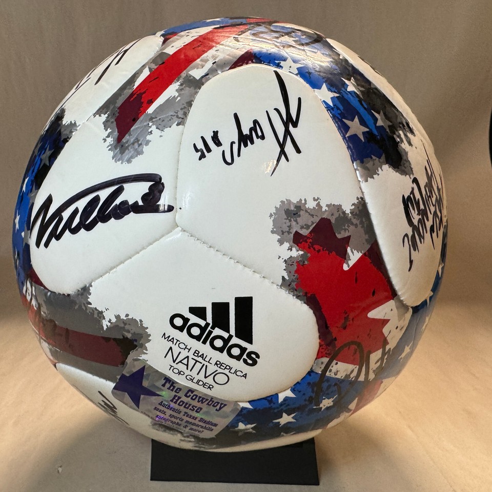 2018 FC Dallas Team Signed by (22)-adidas Match Ball Replica Mini ...
