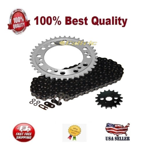 New Black O-Ring Drive Chain & Sprockets for Kawasaki VN800 Vulcan 800 ...