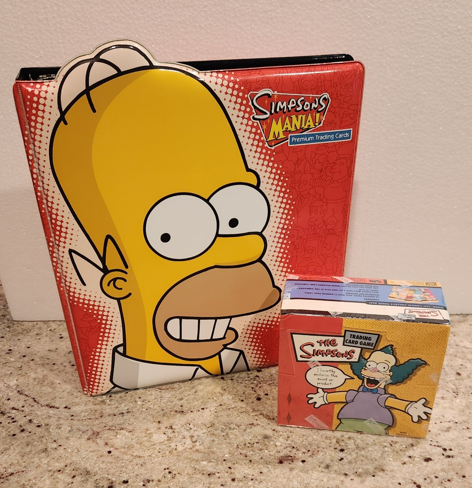 The Simpsons Trading Card Game - Sealed Box & Simpsons Mania Homer ...