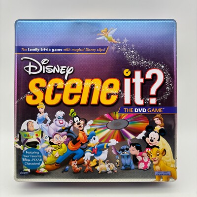 Disney Scene It DVD Game Tin COMPLETE ScreenLife 2004 Pixar Movies ...