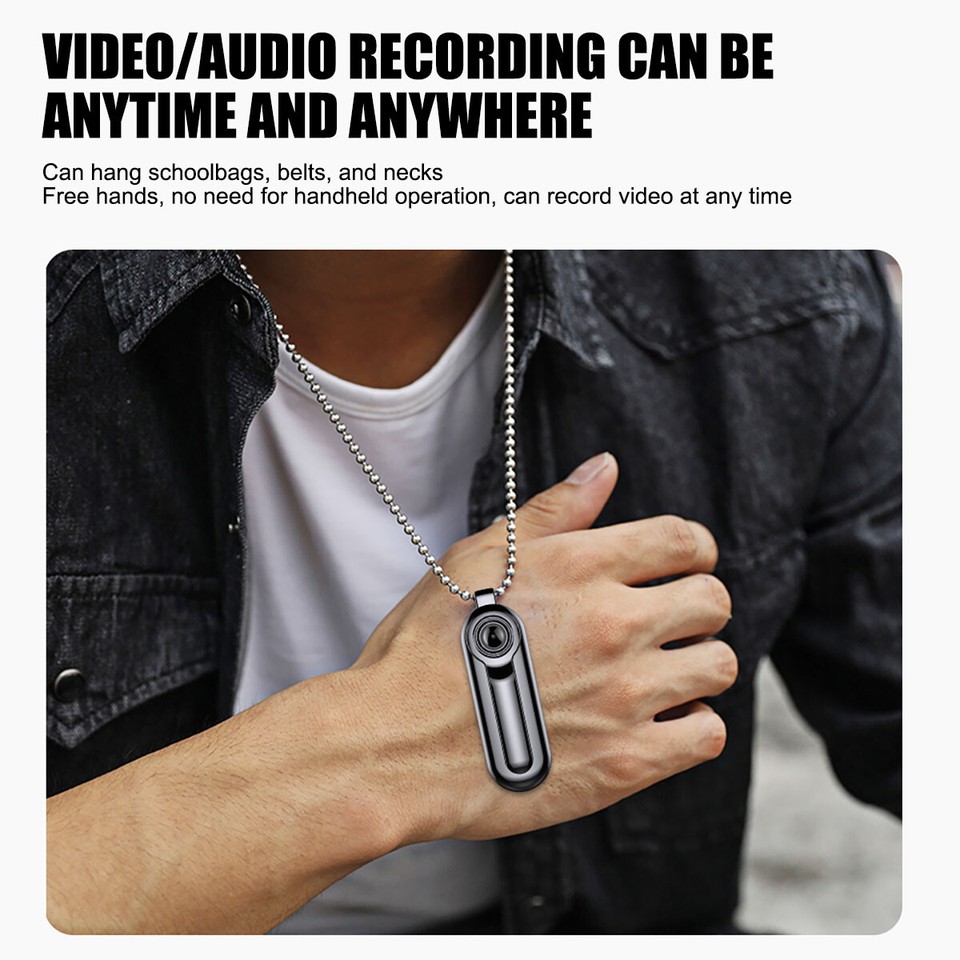 Portable Mini Wearable Camera HD 1080P Audio Video Voice Recorder ...