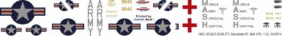 Decal 87 Bell 47D US Army MASH | eBay.de