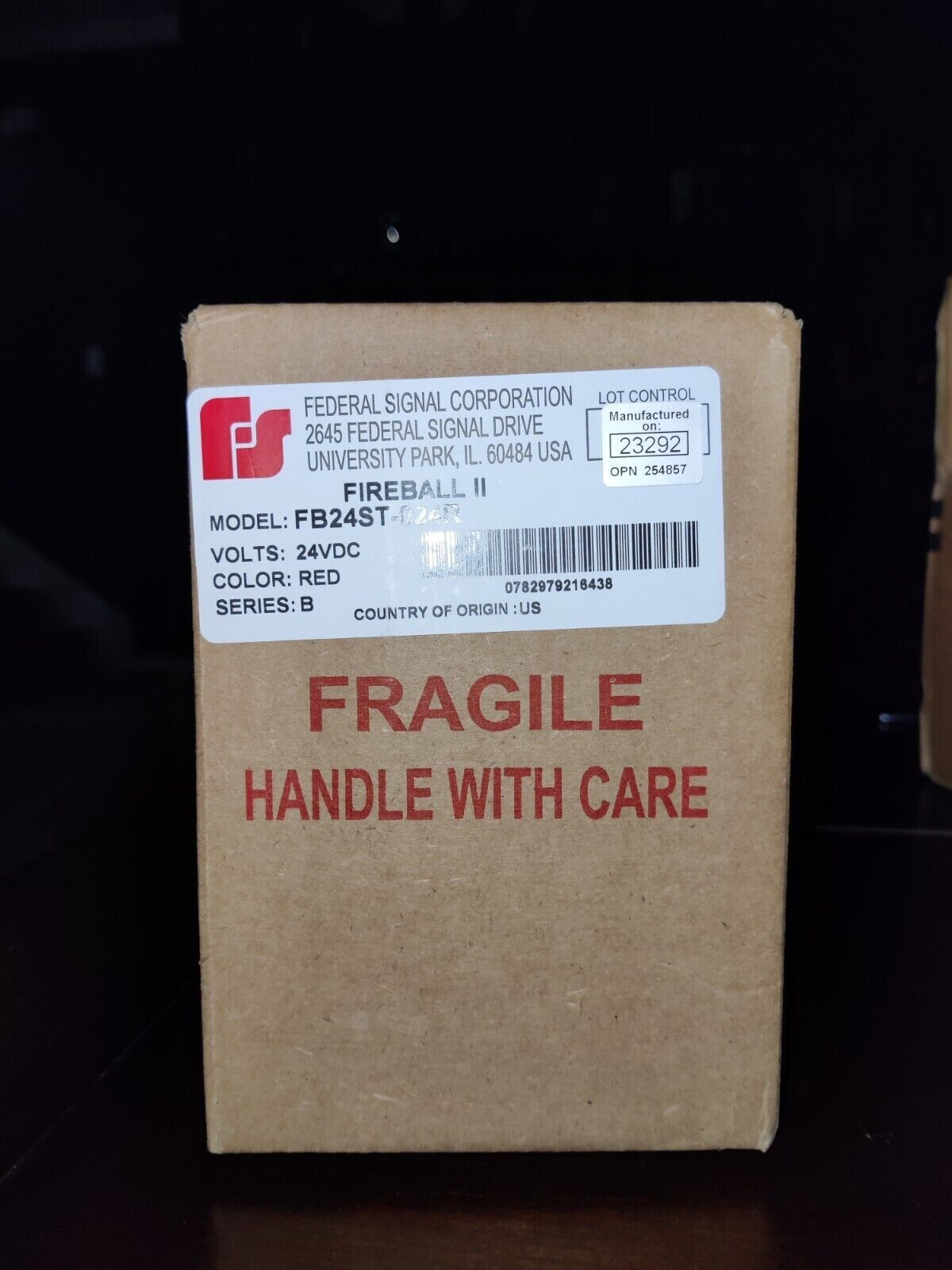Federal Signal FB2PST 120VAC Fireball Strobe Warning Light - Red for ...