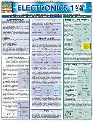 Electronics 1 Part 1 (Quick Study Academic), BarCharts, Inc., Excellent ...