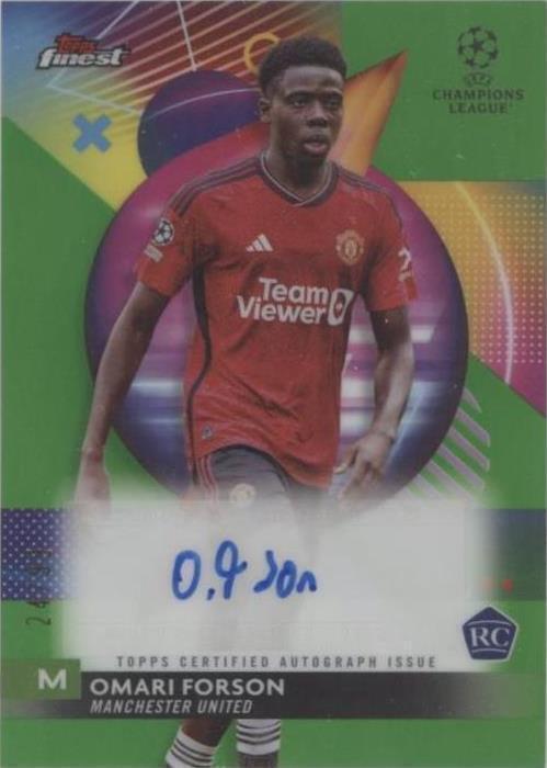 2023-24 Topps Finest UEFA Club Competitions - Autographs Omari Forson # ...