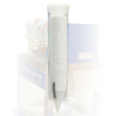 Snow Cone Cup Dispenser Wall Mount Spring-Loaded Fits 6 oz Cups 12 ...