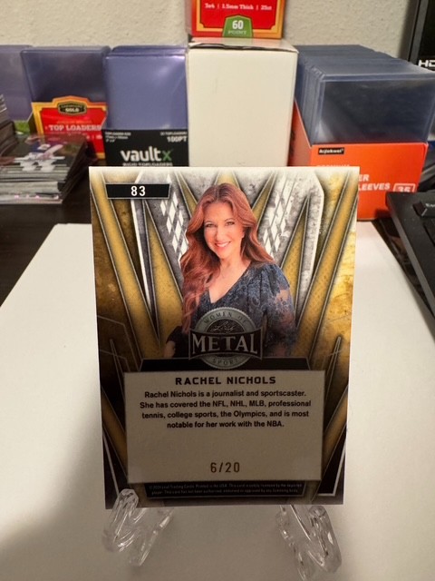 Rachel Nichols 2024 Leaf Metal Women Of Sports Silver Wave /20 ...