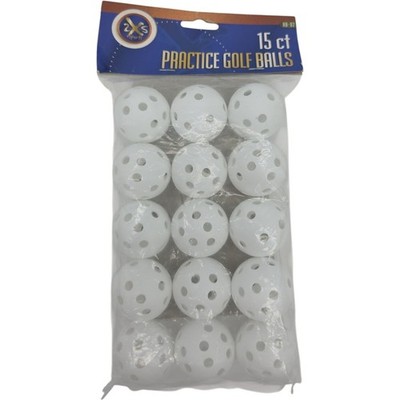 2XS Sports Practice Golf Balls 15 Count White Plastic Training Balls | eBay