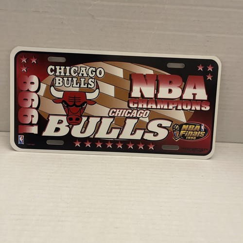 TG 1998 Chicago Bulls NBA License Plate Michael Jordan Championship ...
