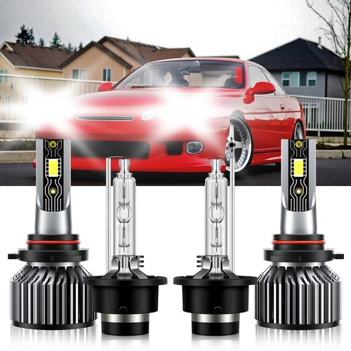 9005+D2S LED HID Headlight CSP Bulb High Low Beam For Lexus SC430 2002 ...