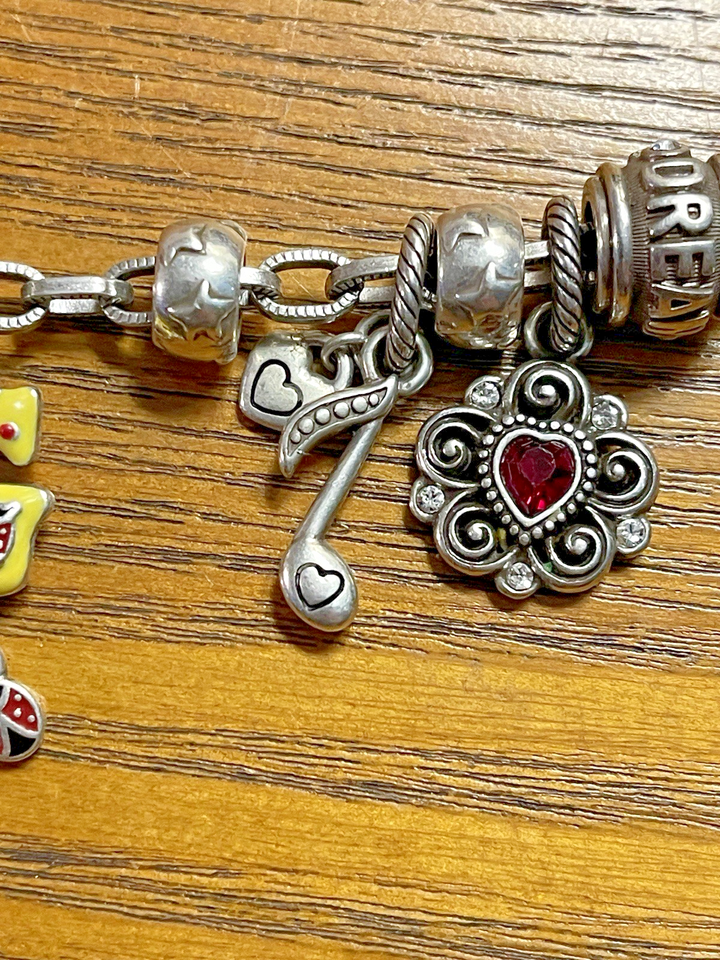 Brighton Charm Bracelet With 13 Charms and Original Tin | eBay
