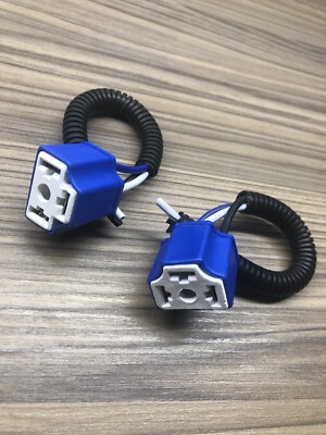 2 x H4 3 Pin Headlight Replacement Repair Bulb Holder Connector Plug ...
