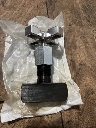 Parker 9MV600S 5000 PSI Colorflow In-Line Precision Needle Valve BSPP ...