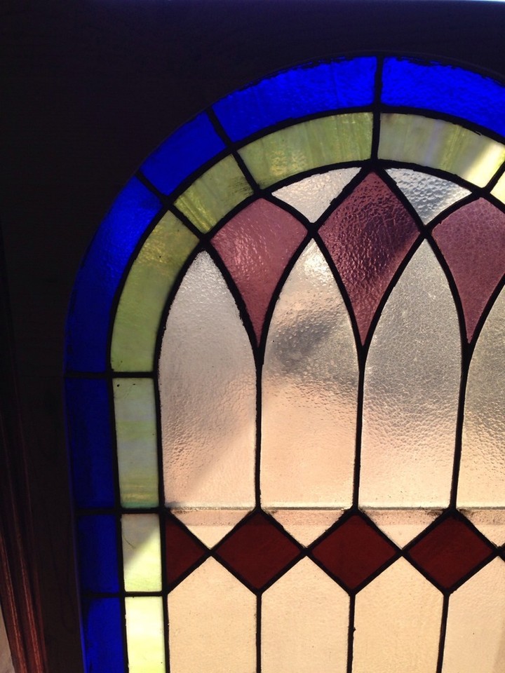 Antique Arch Top Stained Glass Window 33.25 X 63.25 High Sg 134 | eBay