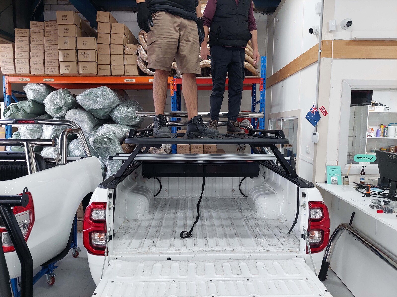 Ute Tub Roof Rack Brackets (Set of 4), Fits on Roller Shutters, New ...