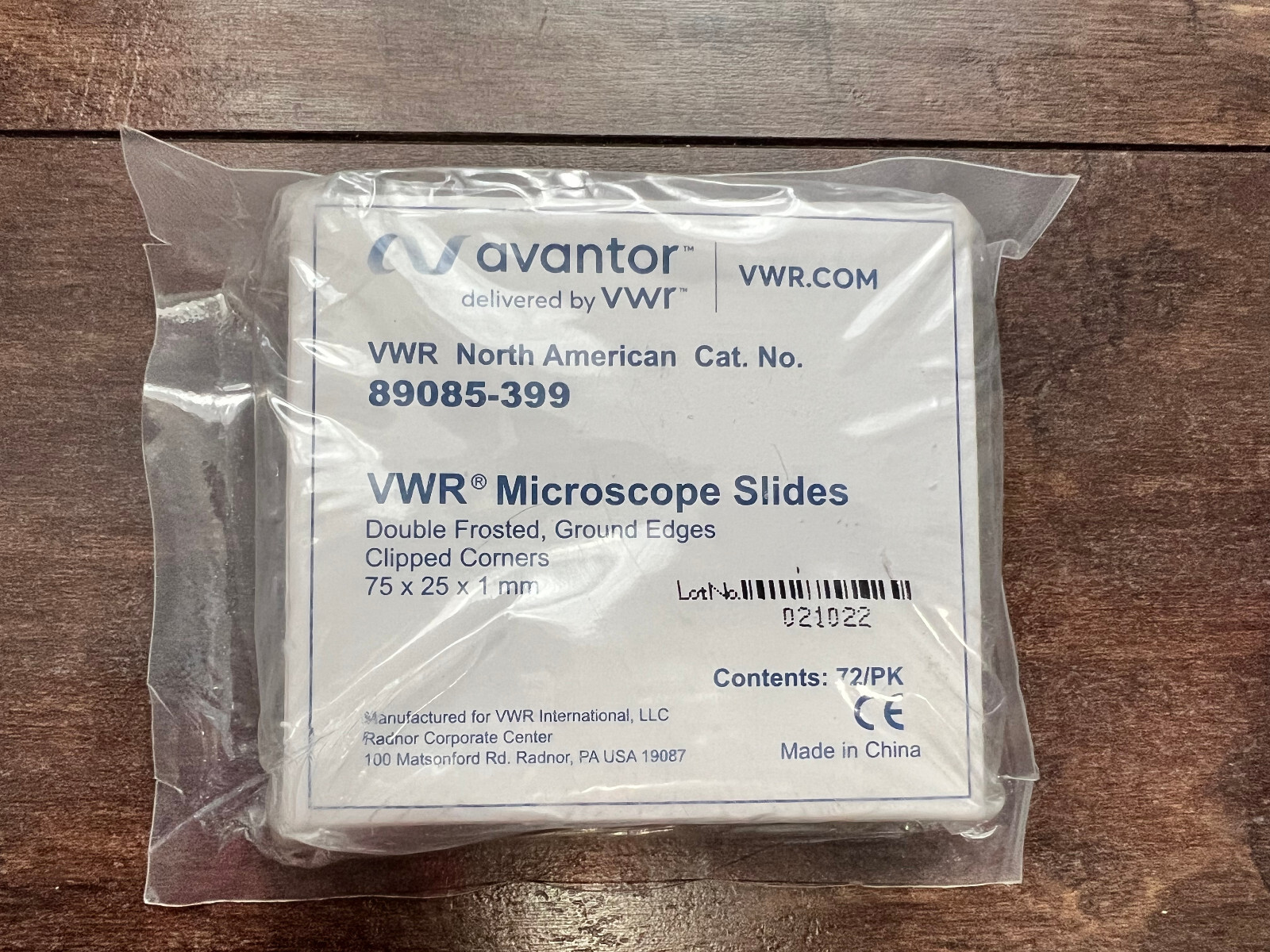 72 Pack - VWR Microscope Slides Double Frosted 89085-399 - Avantor | eBay