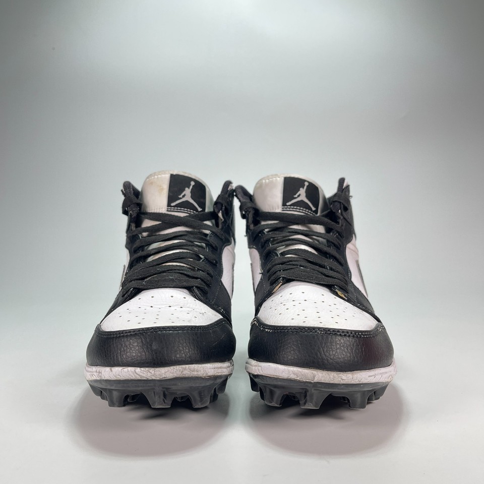 Nike Air Jordan 1 Mid TD Panda Lace Up Football Cleat FJ6805-100 Men’s ...
