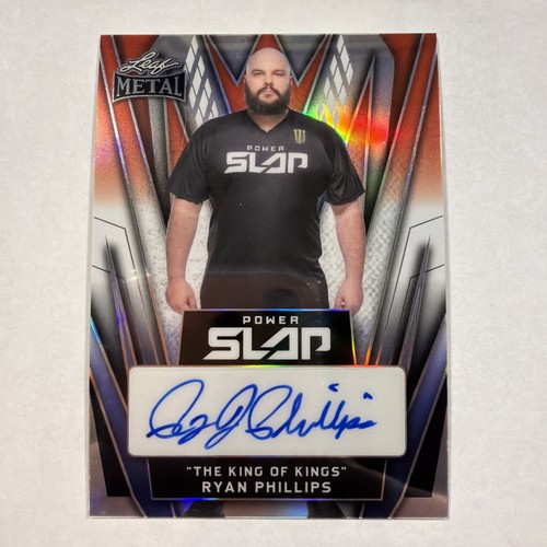 2025 Leaf Metal Power Slap Red White Blue Refractor Ryan Phillips 3 /10 ...