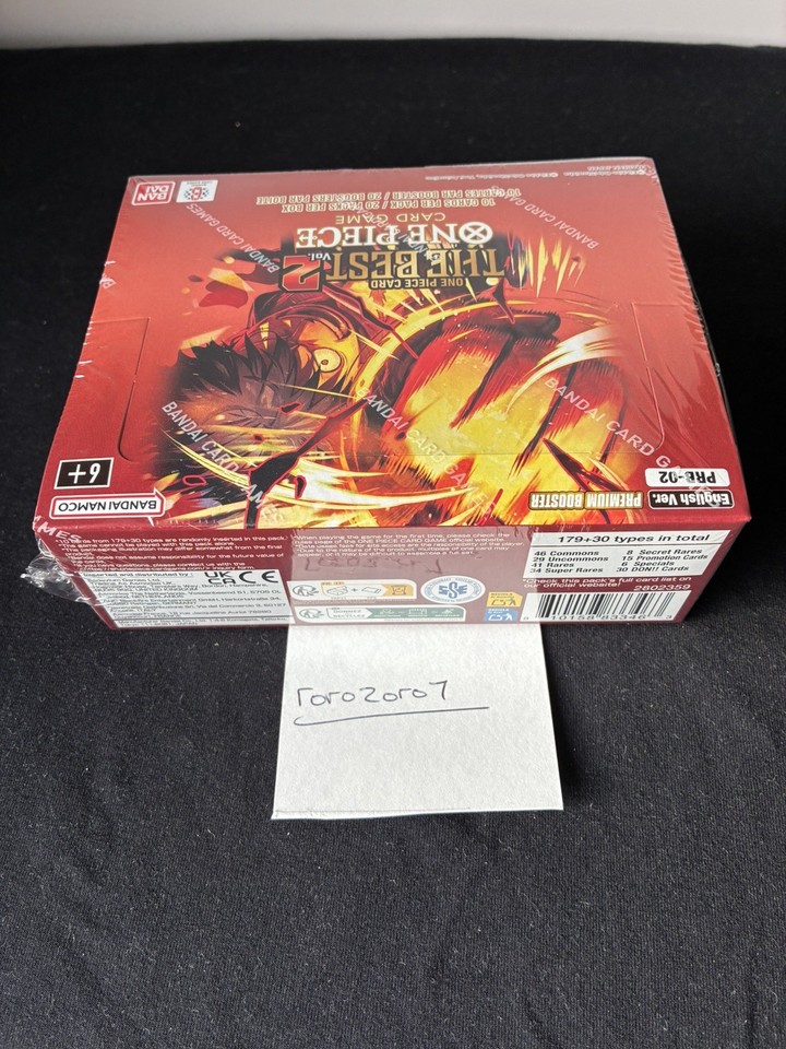 One Piece TCG PRB-02 The Best Vol 2 Premium Booster Box English - New ...