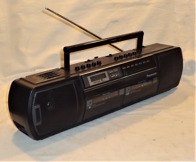 VINTAGE PANASONIC RX-FT590 AM/FM DIGITAL RADIO DUAL CASSETTE * 24 ...