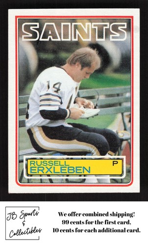 1983 Topps Russell Erxleben #112 New Orleans Saints | eBay