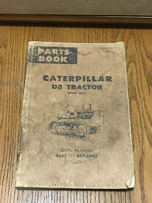 Manuals & Books - Cat Caterpillar D8 Tractor