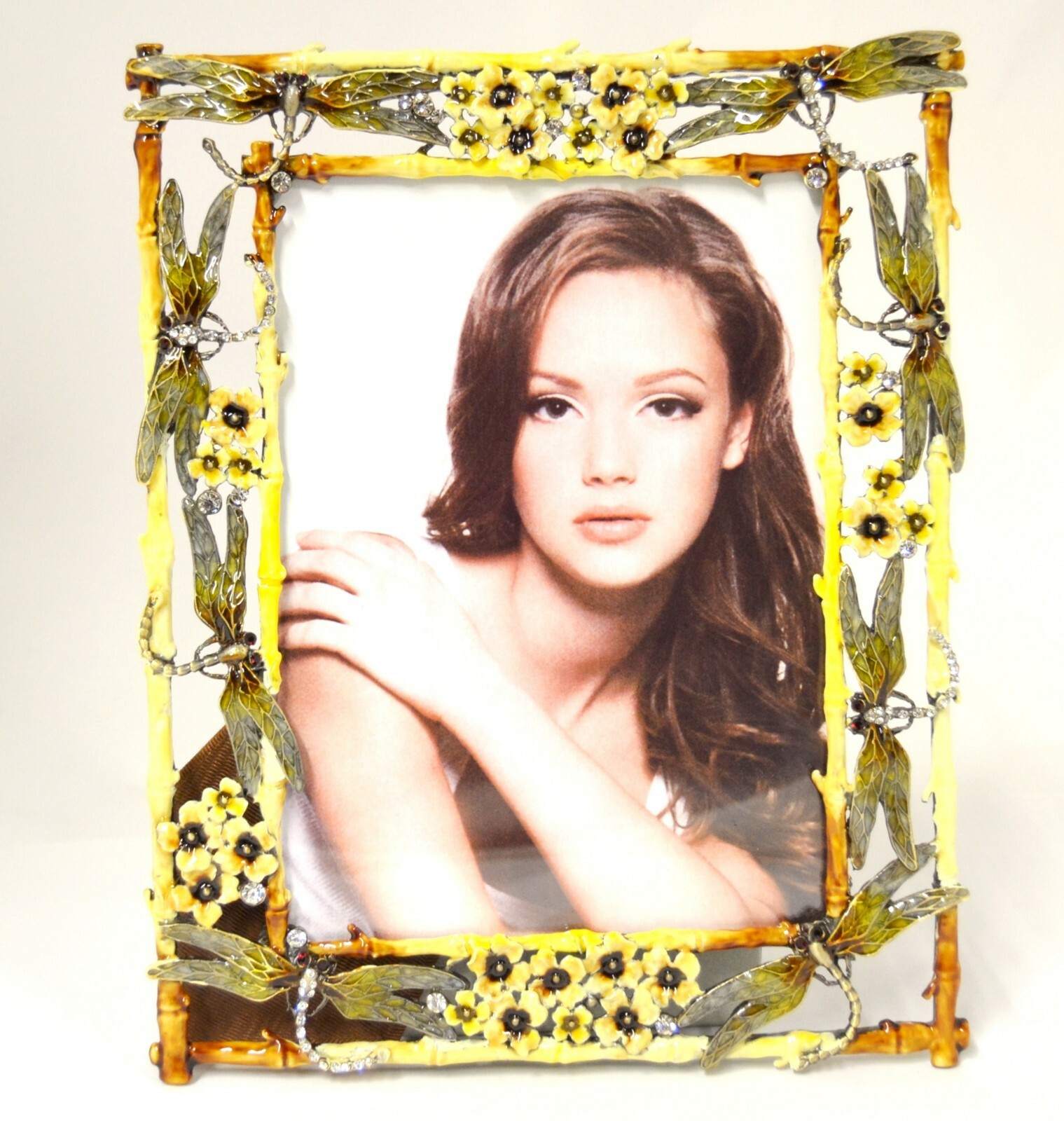 Ciel Collectables Floral Picture Frame. Hand Made with Swarovski ...