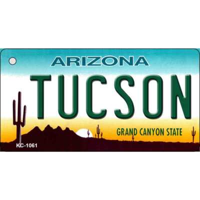 Tucson Arizona State License Plate Tag Key Chain KC-1061 | eBay