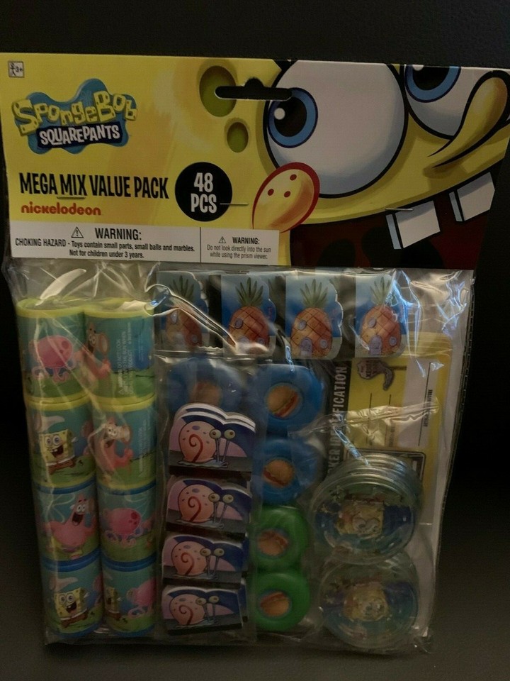New Spongebob Squarepants Birthday Party Supplies Tableware & Balloons ...