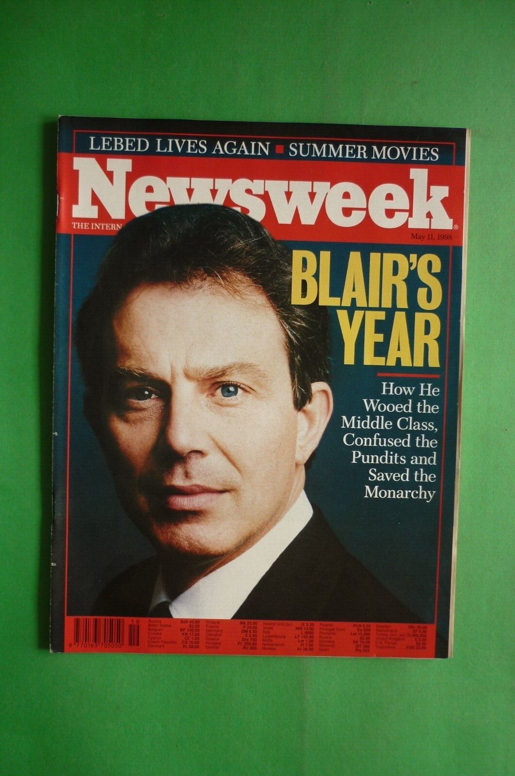 Newsweek Magazine May 11, 1998 Tony Blair Year | eBay