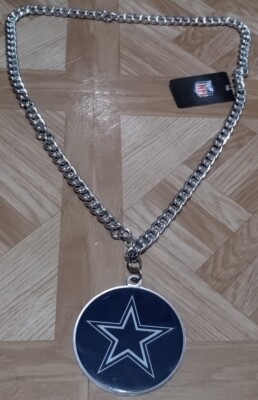 Dallas Cowboys Team Emblem Oversized Chain Pendant Necklace NFL ...