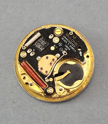 Bulova Quartz Movement Cal Eta 256.111. To restore or parts. W/ dial ...