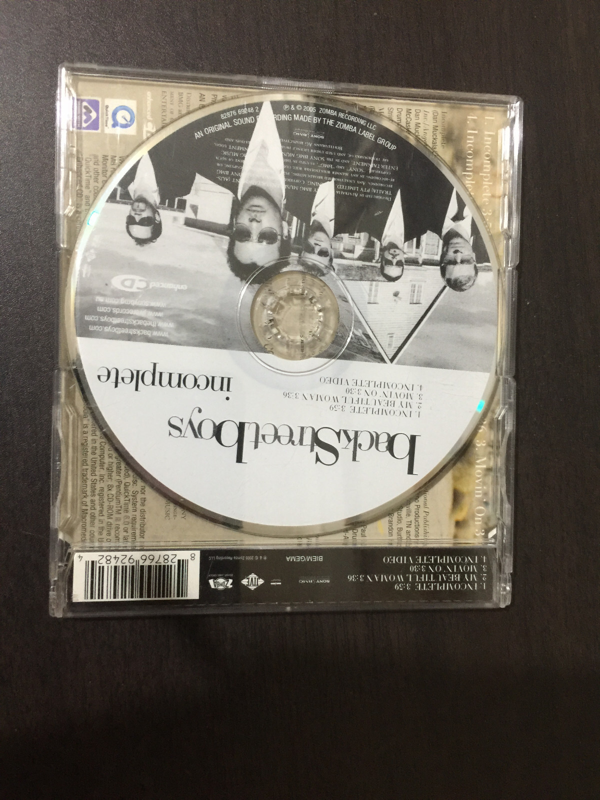 backstreet boys incomplete enhanced australian cd single 2005 picture disc | eBay