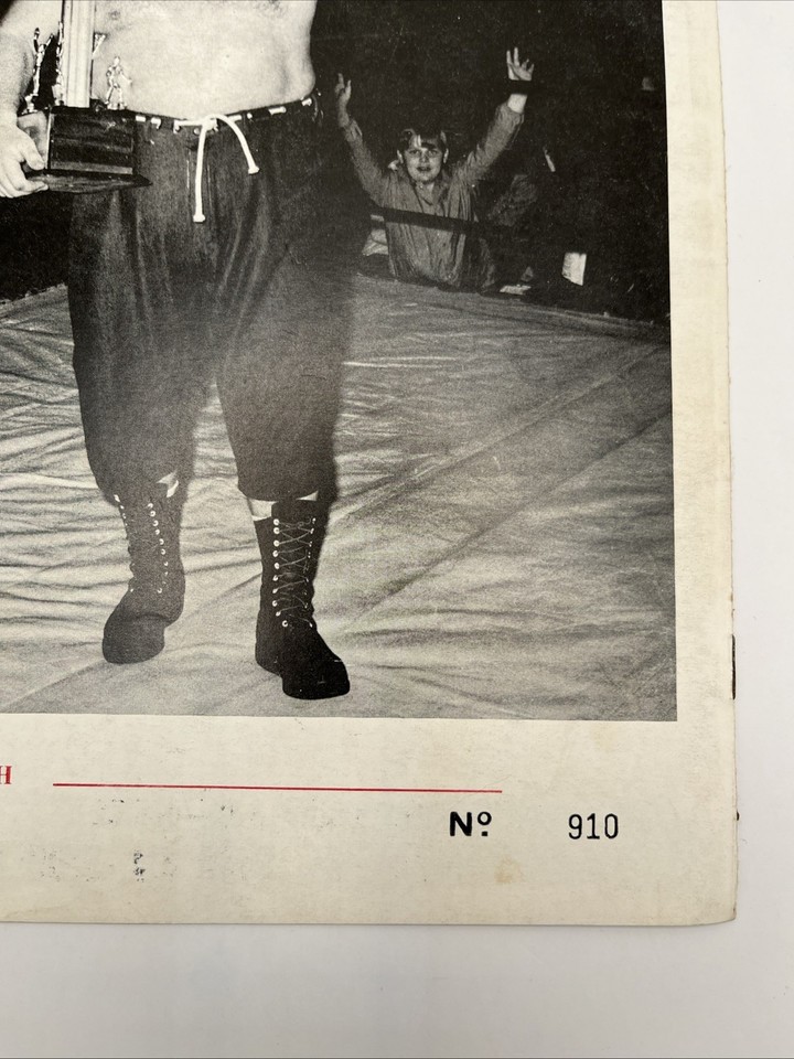 The Ringsider Georgia Wrestling Program 1971 El Mongol And Ray Gunkel ...