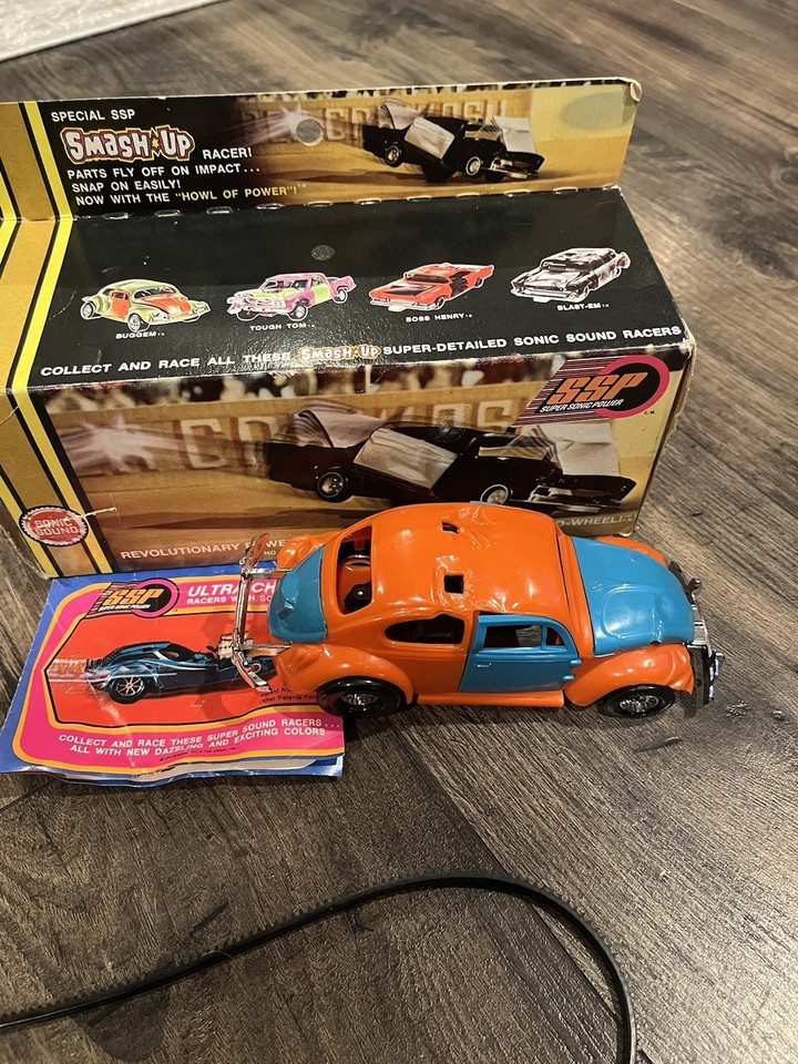 Kenner SSP Smash Up Racers VW Bug In Box Fully Complete & Working | eBay