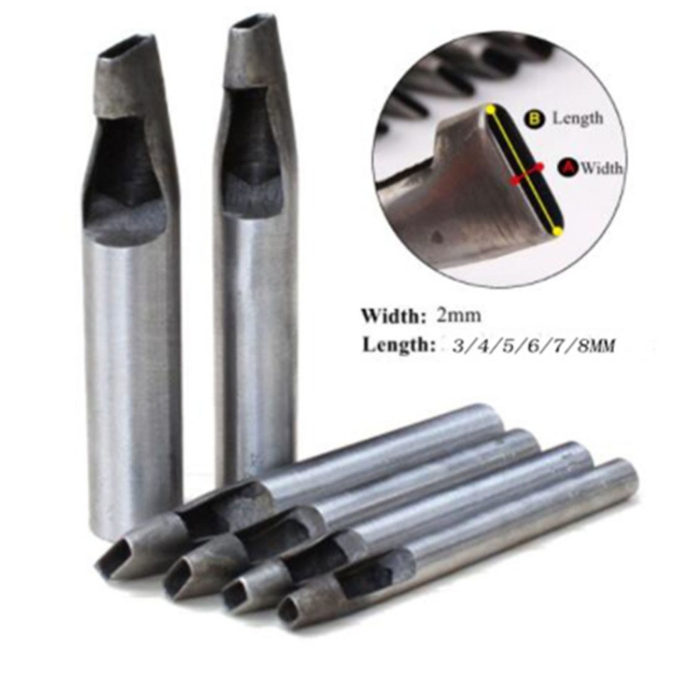 Leather DIY Tool Hollow Punches Cutter High-carbon Steel Punch 6pcs/Set ...