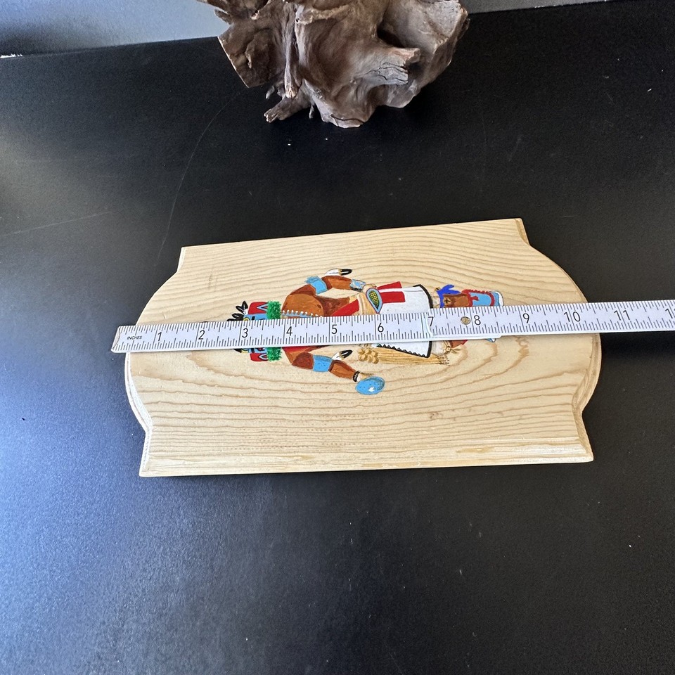 Hopi Sun Kachina Hand Painted Art Wood South-Western sign Steven John ...