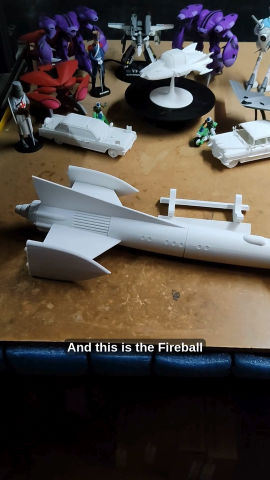 Fireball XL5 18 in length Ship Science fiction Tv Models Kits unpainted ...