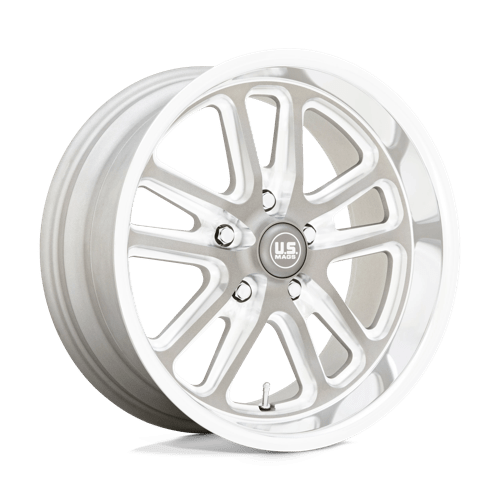 US Mag 1PC U130 BULLET 18X8 5x127 1 78.10 TEXTURED GUN METAL W/ MILLED ...