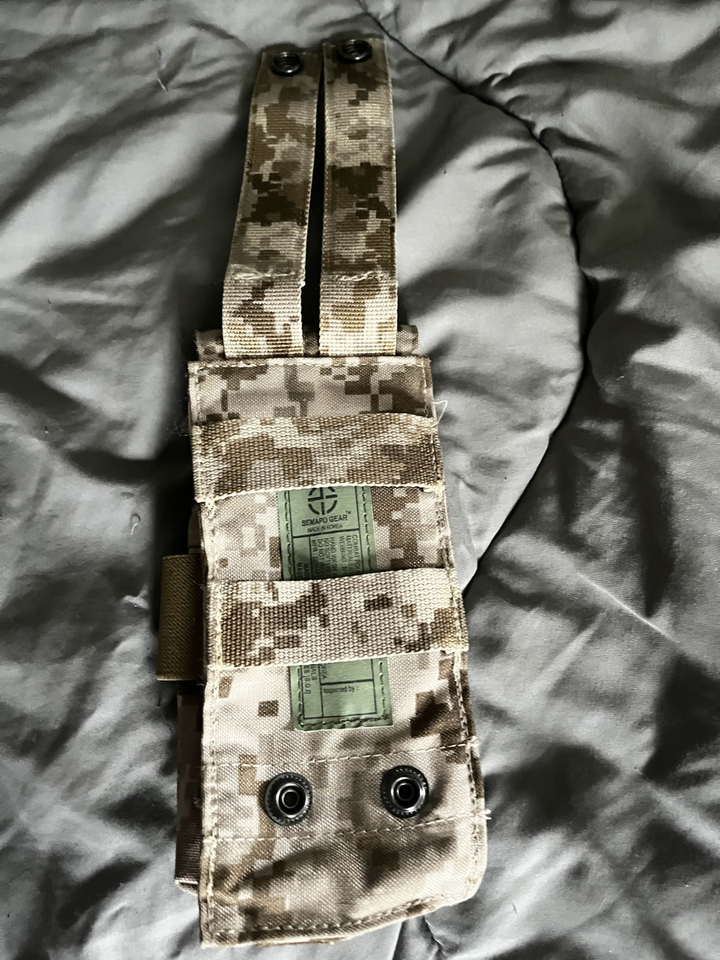 Semapo Gear Old AOR1 Single M4 Double Stack Magazine Pouch DEVGRU SEALs ...