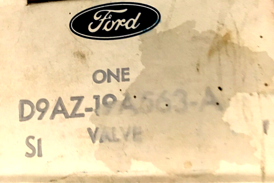 Fixin it! NOS OEM FORD D9AZ-19A563 VALVE | eBay