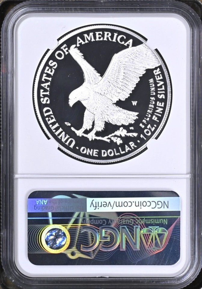 2025 w proof silver eagle ngc pf 70 uc first day of issue 1st label in ...