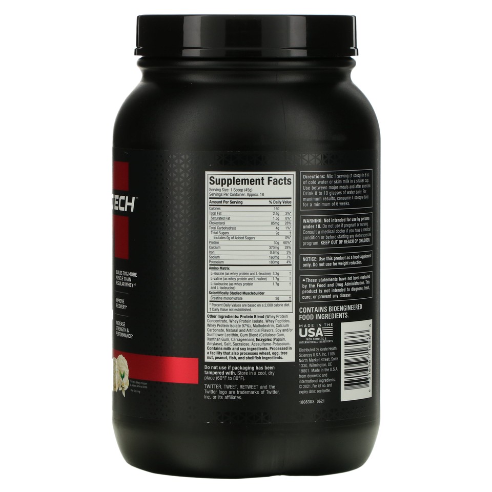 Platinum Whey + Muscle Builder, Vanilla Cream, 1.8 lbs (817 g) | eBay
