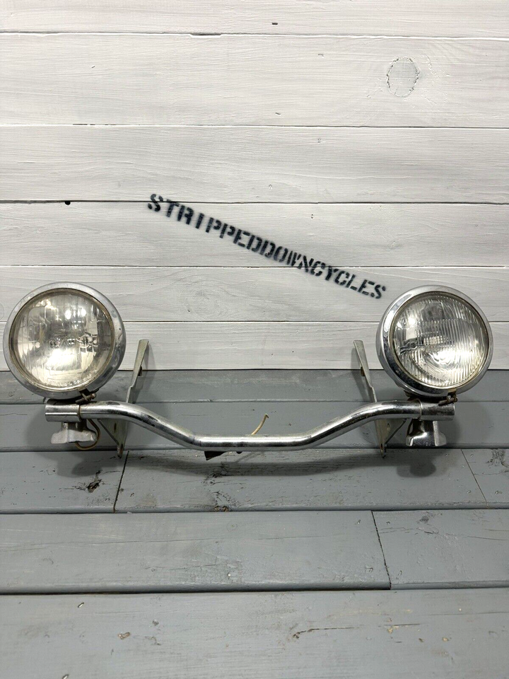 Harley Panhead Spot Light Bar Spot Lamp Guide H 62 Accessory Shovelhead ...