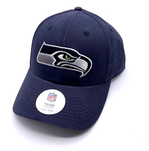 SEATTLE SEAHAWKS NAVY BLUE HAT MVP AUTHENTIC NFL FOOTBALL TEAM CAP NEW ...