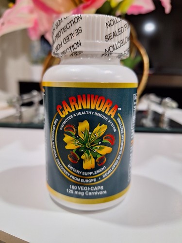 Carnivora promotes a healthy immune system 125mg Natural 100 Capsules ...